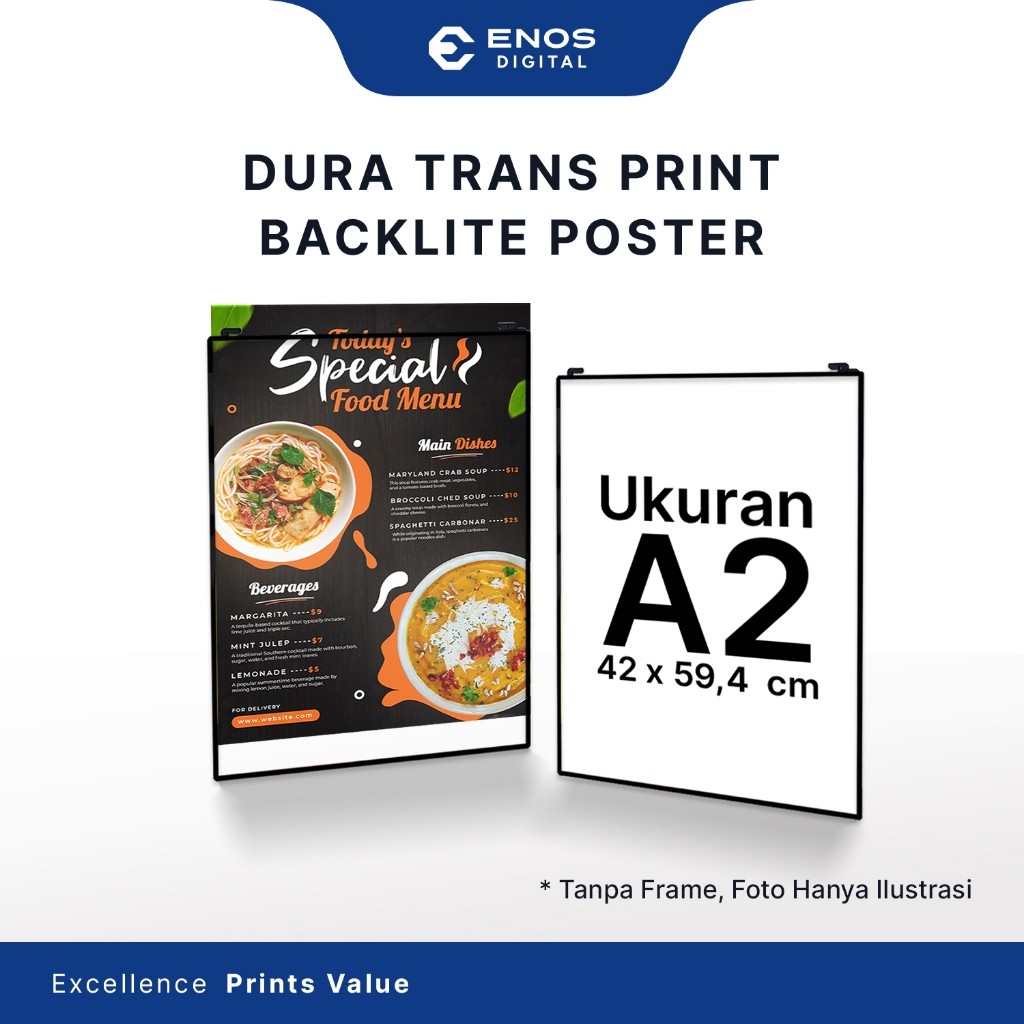 Jual Poster Backlite Dura Trans Print UV A2 - Cetak Duratrans ...