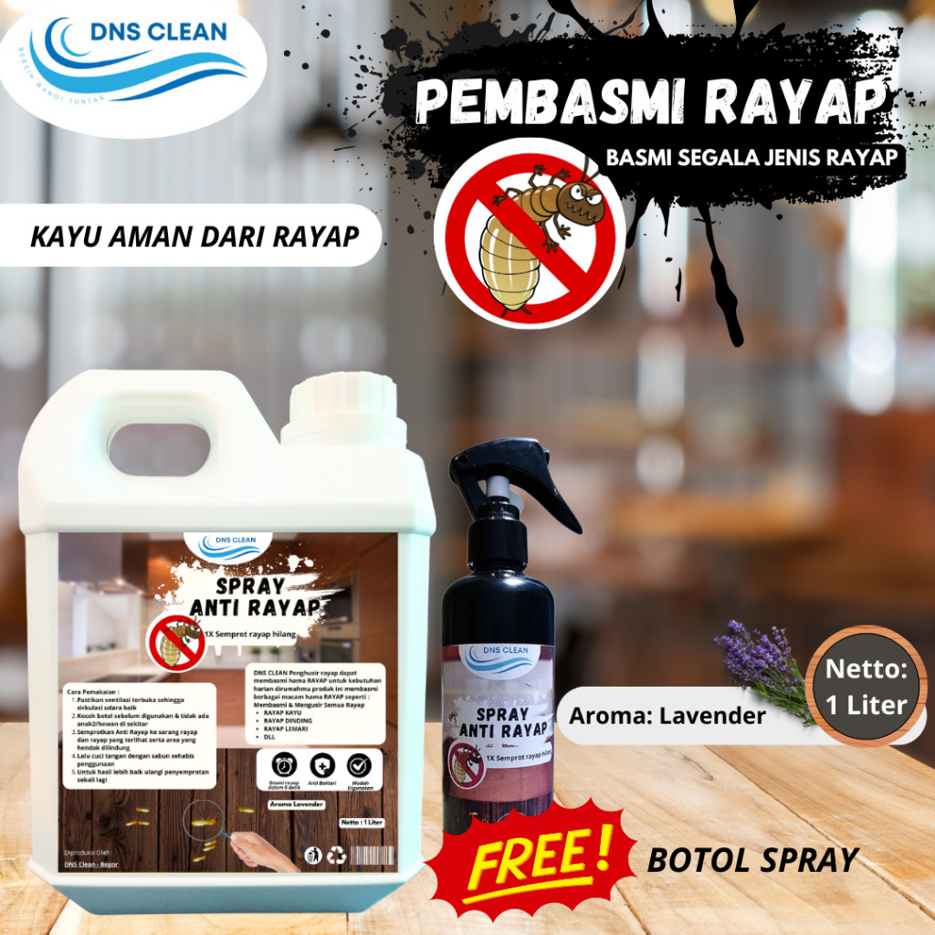 Jual DNS Pembasmi Rayap 1 Liter & Efektif Untuk Kayu dan Rumah Obat ...