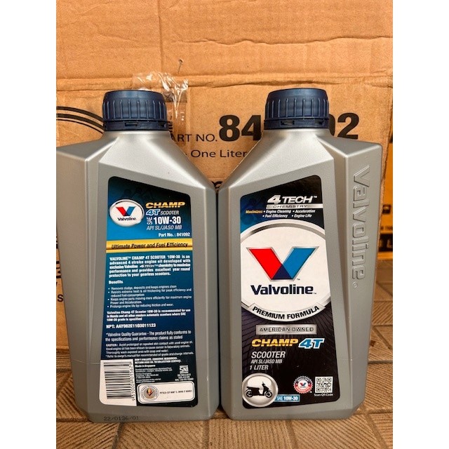 Jual Valvoline Champ 4T Scooter SAE 10W30 Kemasan 1 Liter | Shopee Indonesia