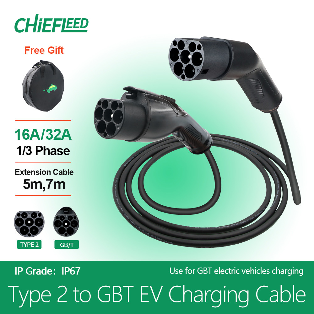 Jual Chiefleed Type 2 to GBT 3Phases Public EV Charging Cable For GBT ...