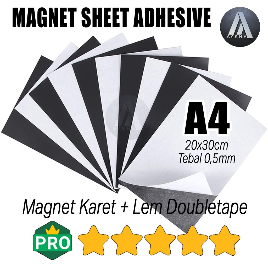 Jual Beaded Bloom Magnet Sheet Strip Lembaran Karet Lem Doubletape Tissue A4 20X30Cm Tebal 0,5Mm ...
