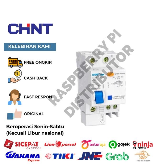Jual JTTOP" ELCB CHINT DZ47LE-32 2P 6KA ANTI KONTAK EARTLH LEAKAGE ...