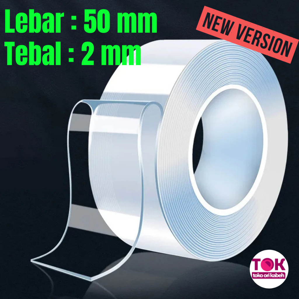Jual Dobel Tip Doubel Tip Doble Tape Double Tape Dinding Transparan ...