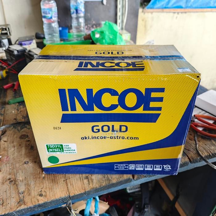 Jual Aki Baterai Basah Incoe Gold N70Zl/75D31L Low Maintenance Innova ...