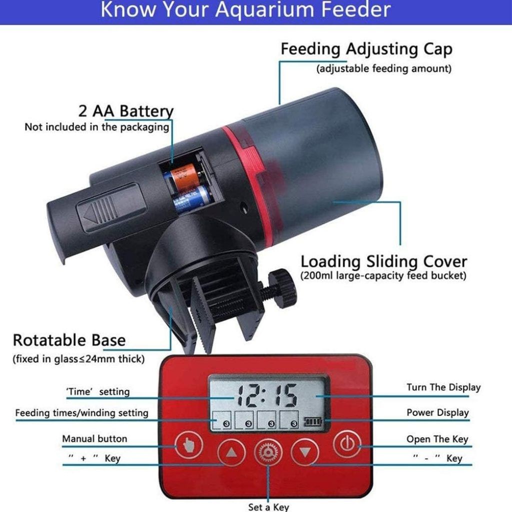 Jual Gabi SMART FEEDER Dispenser Makanan Ikan Otomatis rium Automatic ...