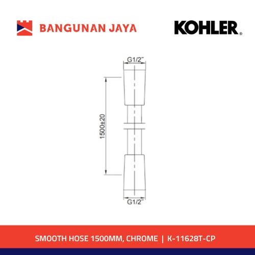 Jual Kohler Selang Shower Silver Flexie Hose 150Cm K-11628T-Cp | Shopee ...