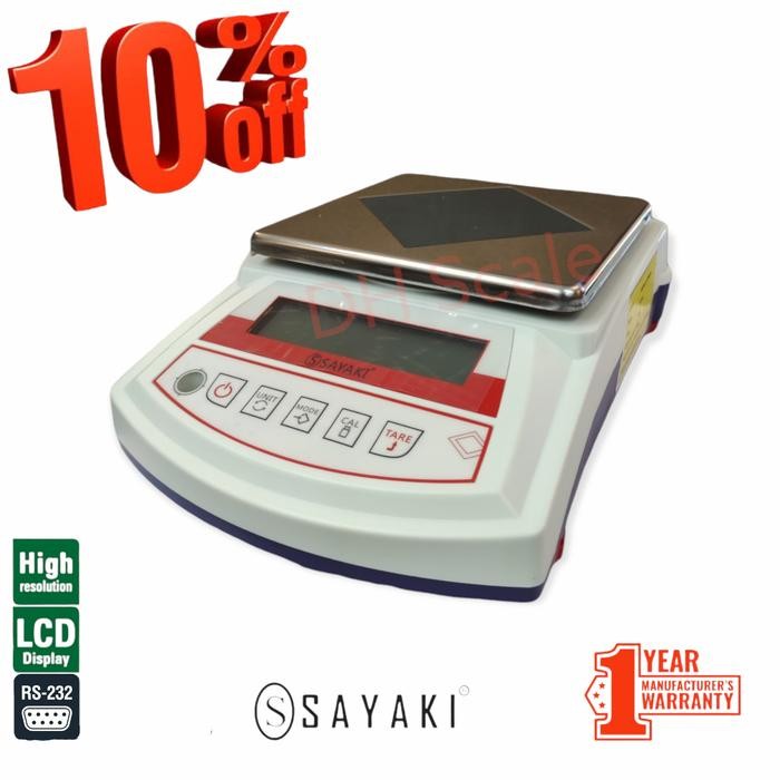 Jual TIMBANGAN DIGITAL, LAB, EMAS, KIMIA, SAYAKI SSB CAP 6 KG - 0,1 GR ...