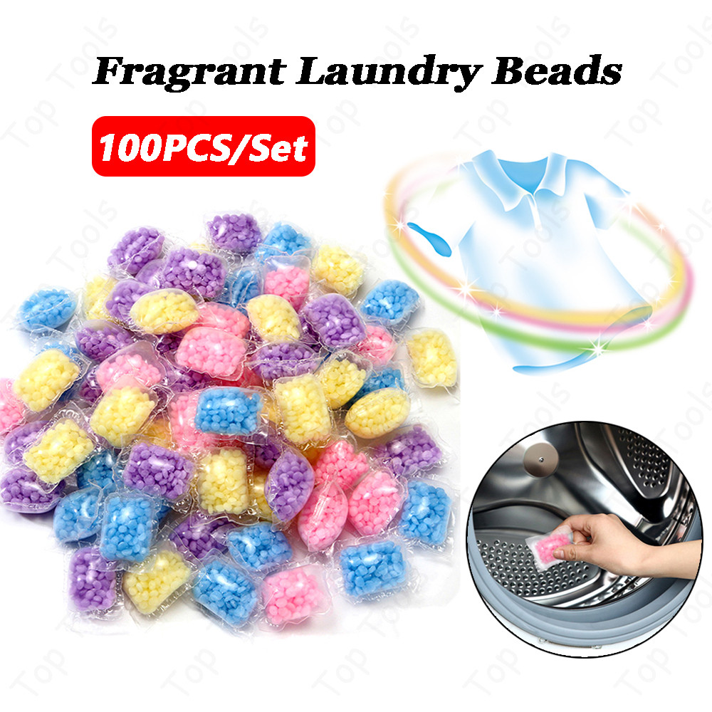 Jual 100PCS Laundry Beads Detergent Liquid Capsule Ball for Washing ...