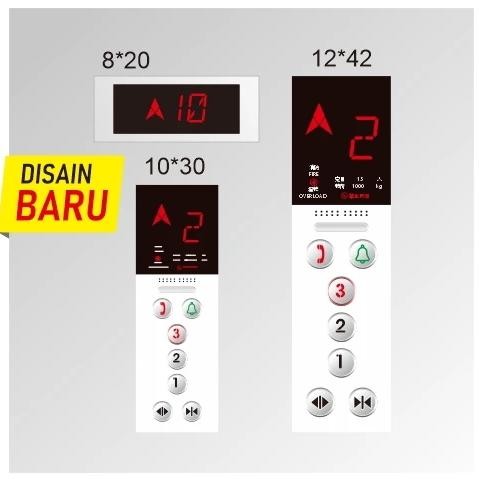 Jual Stok Baru Panel Tombol Lift Dummy Sticker Dekorasi Dinding Wall ...