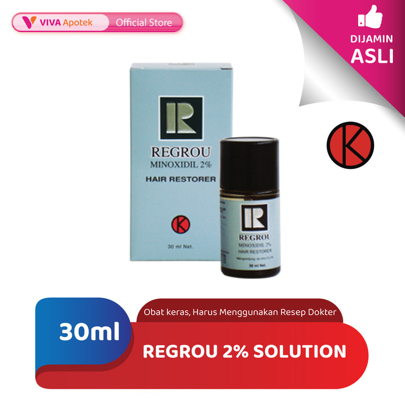 Jual Regrou 2% Solution / Minoxidil/ Pertumbuhan Rambut (30 ml ...