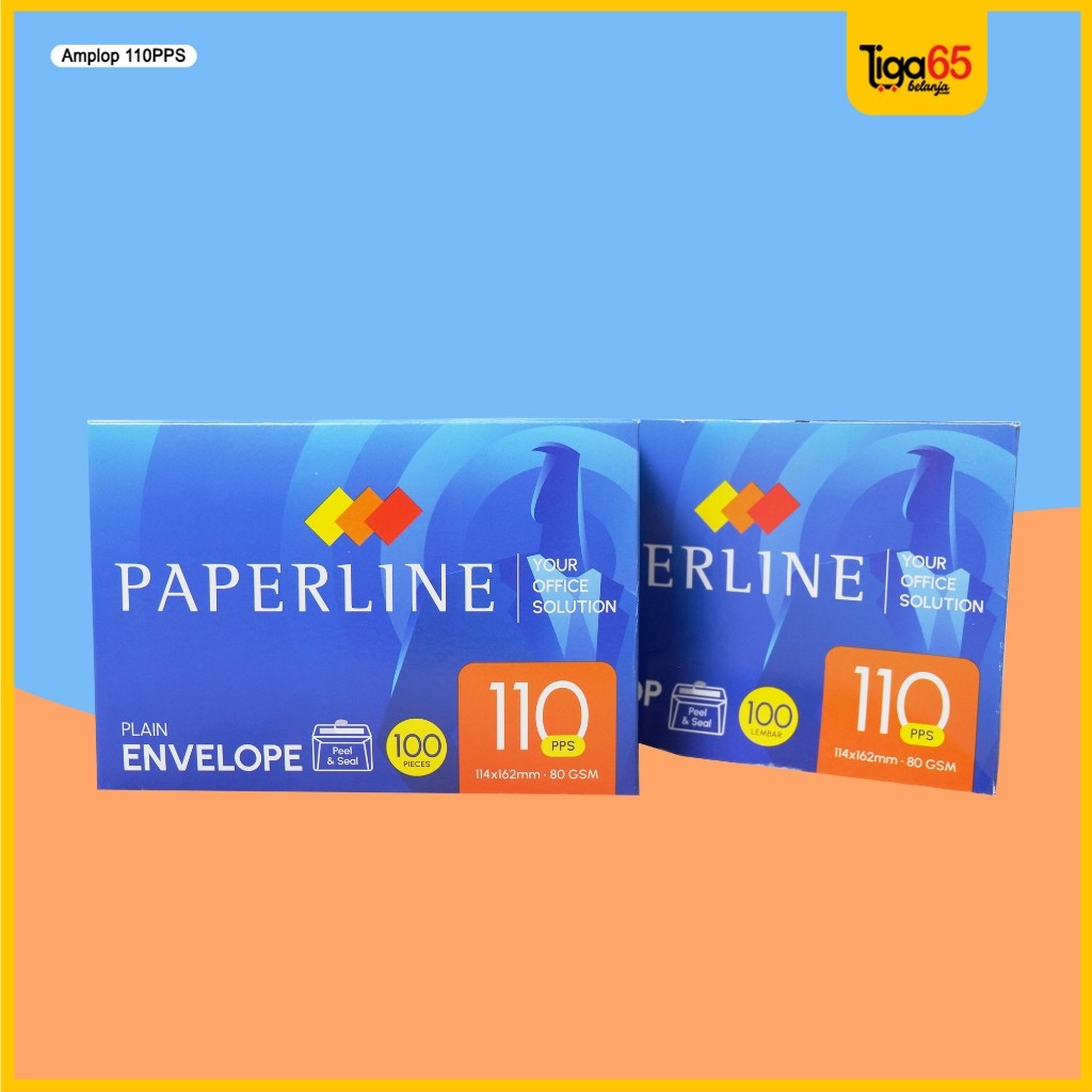 Jual Amplop Putih Paperline 110 / Isi 100 / (114 X 162 Mm) Amplop Dl ...