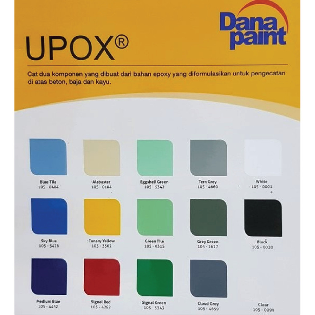 Jual Cat Lantai Epoxy UPOX Dana Paint 1ltr / Floor Coating/Cat Keramik ...