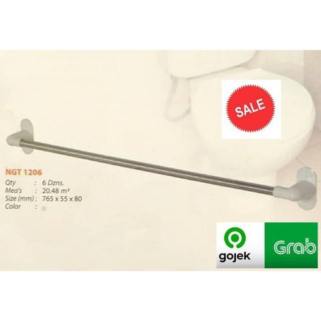 Jual NAGATA GANTUNGAN HANDUK 1 PALANG 77CM HANGER ANDUK KAMAR MANDI ...