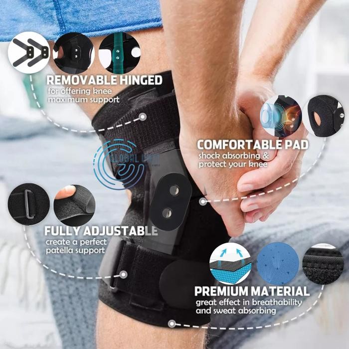 Jual Knee Decker Brace / Plate Bar Support Patella - Deker Pelindung ...