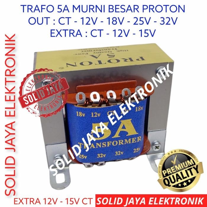 Jual Travo Trafo 5A Murni Ct Proton Besar 12V 18V 25V 32V 5 A Amper ...