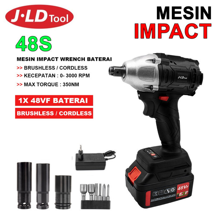 Jual Yuk Order Jld Mesin Impact Wrench 48S Cordless Brushless 48V Bor ...