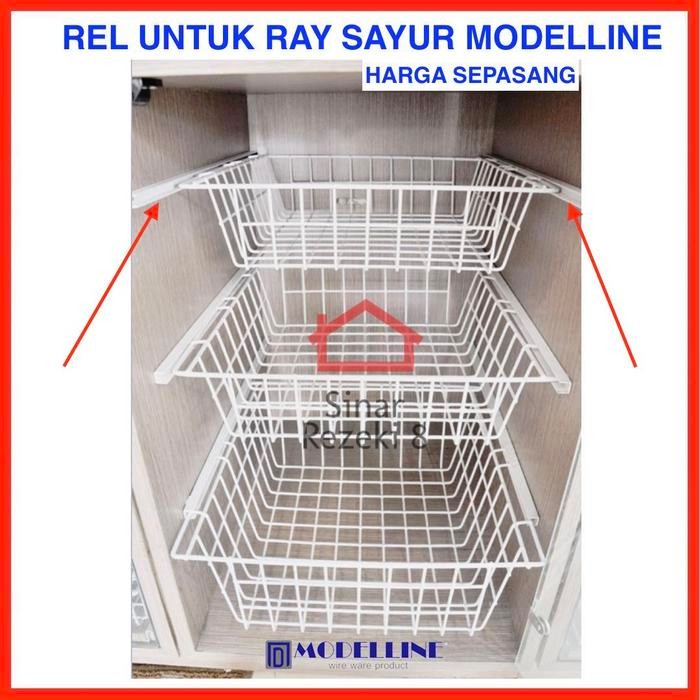 Jual Promo Rel Rak Sayur Modelline B45 / Dapur Basket Keranjang Panci ...