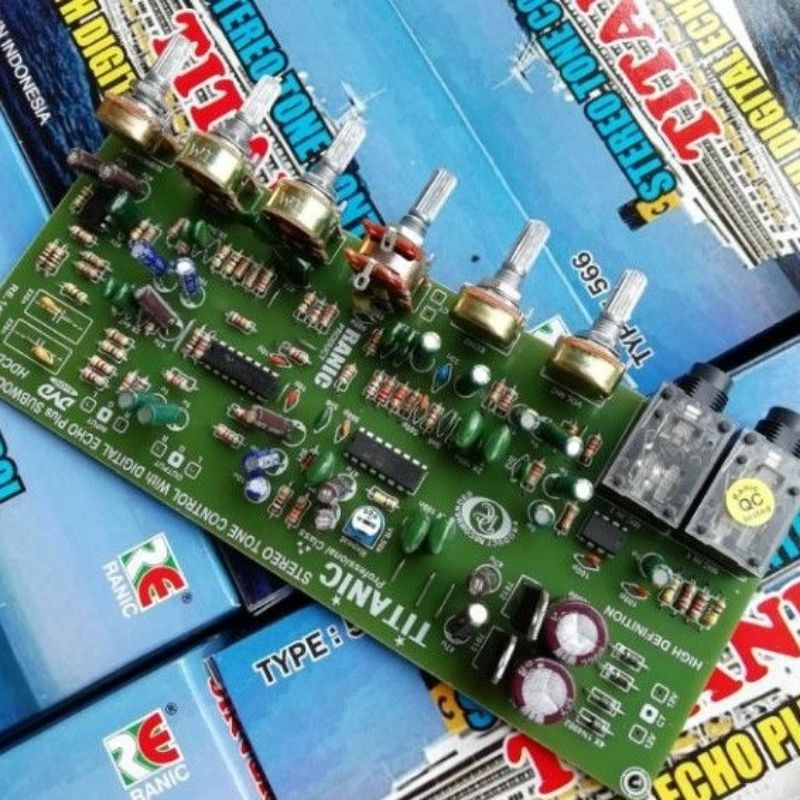 Jual Kit tone control mic echo subwoofer plus regulator ( 566 ...