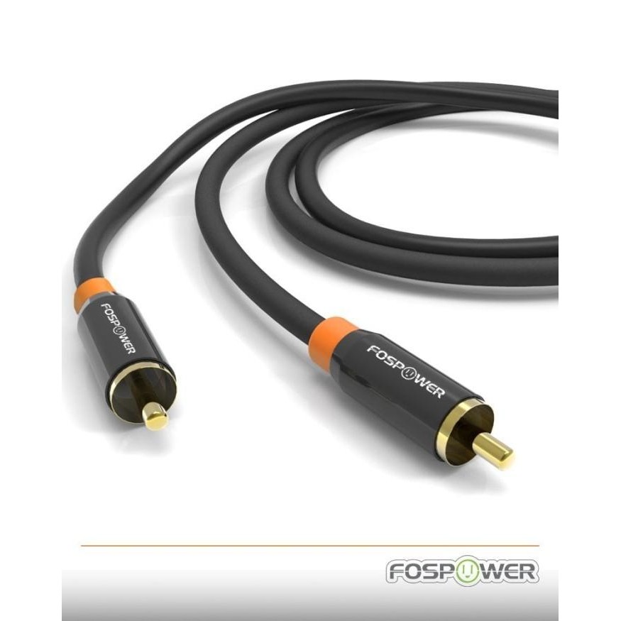 Jual FOSPOWER Premium Coaxial SPDIF Subwoofer Cable 24K OD5.0mm ...