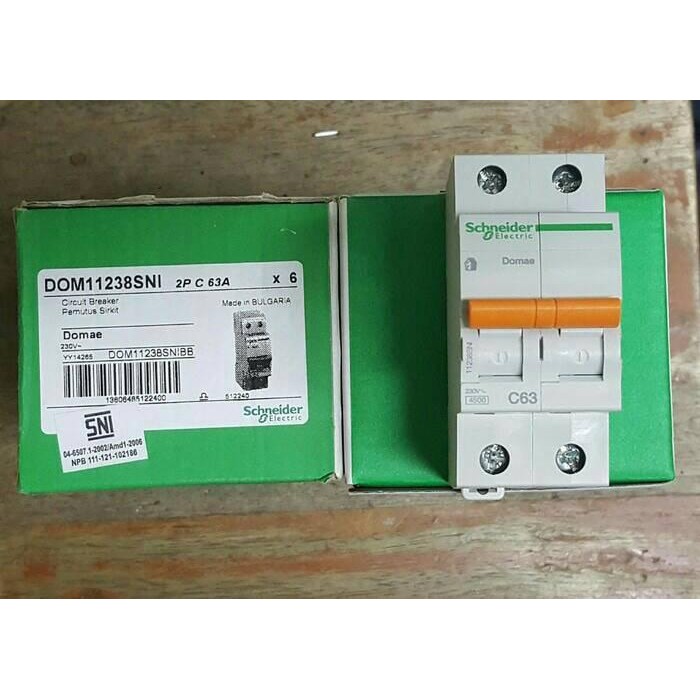 Jual Scjneidet Mcb Domae 2Pole/Mcb Domae 2P63 Schneider | Shopee Indonesia