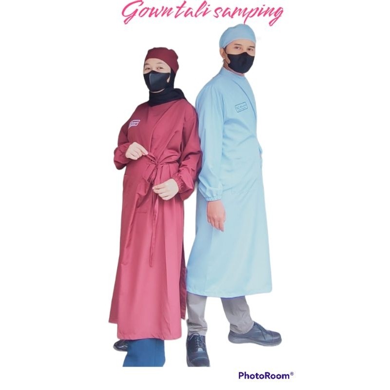 Jual GOWN APD / GOWN TALI SAMG (GRATIS TOPI) | Shopee Indonesia