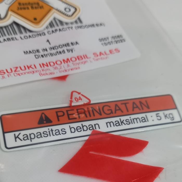 Jual Stiker Peringatan Maximum Loading Stiker Behel Ts125 Stiker Bagasi ...