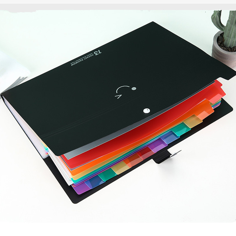 Jual New A4 PP File Folder Listing Multicolor Multi-Page Classification ...
