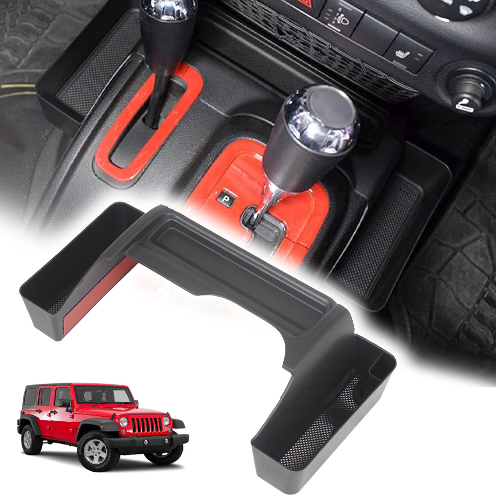 Jual Terlaris! For Jeep Wrangler JK 2011-2017 Gear Shift Storage Box ...