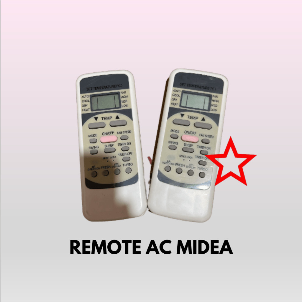 Jual RB2233 REMOTE AC MIDEA BUAT AC MIDEA | Shopee Indonesia