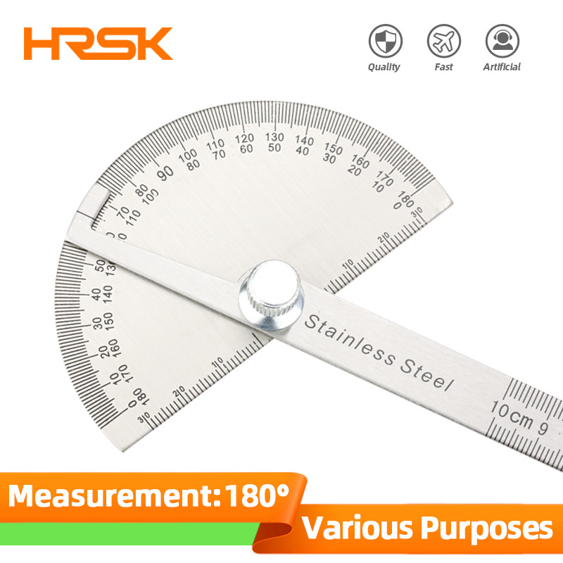 Jual Goniometer Penggaris Logam Busur Derajat Baja Tahan Karat ...