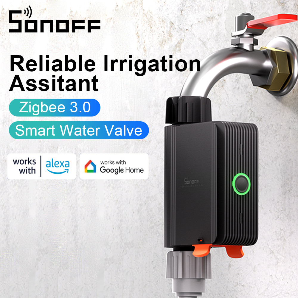 Jual SONOFF SWV Zigbee Smart Water Valve IP55 Automatic Irrigation Easy ...