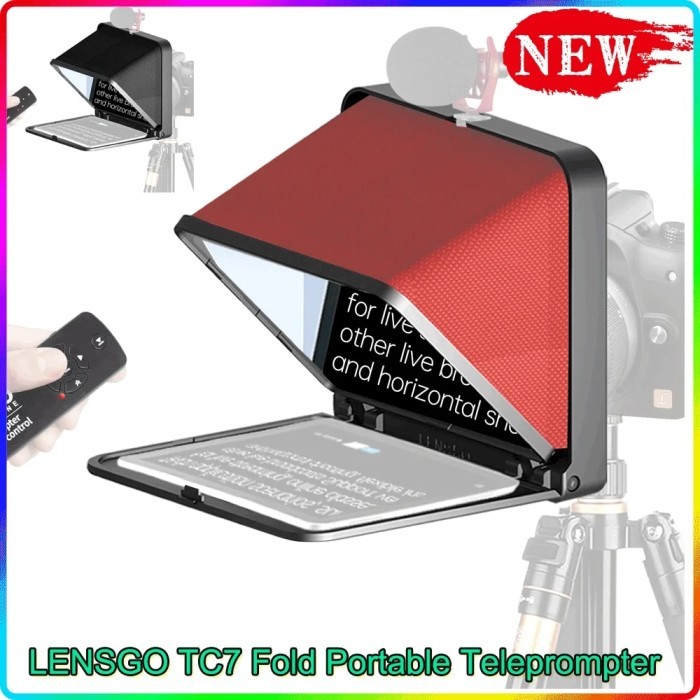 Jual LENSGO TC7 Fold Prompter Portable Teleprompter For Phone Camera ...