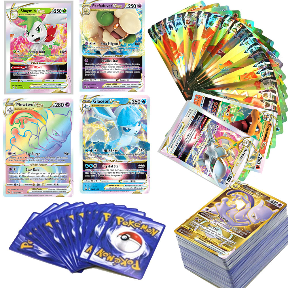 Jual Holographic Pokemon Cards Vstar Tag Team Gx Vmax V Trainer Energy ...