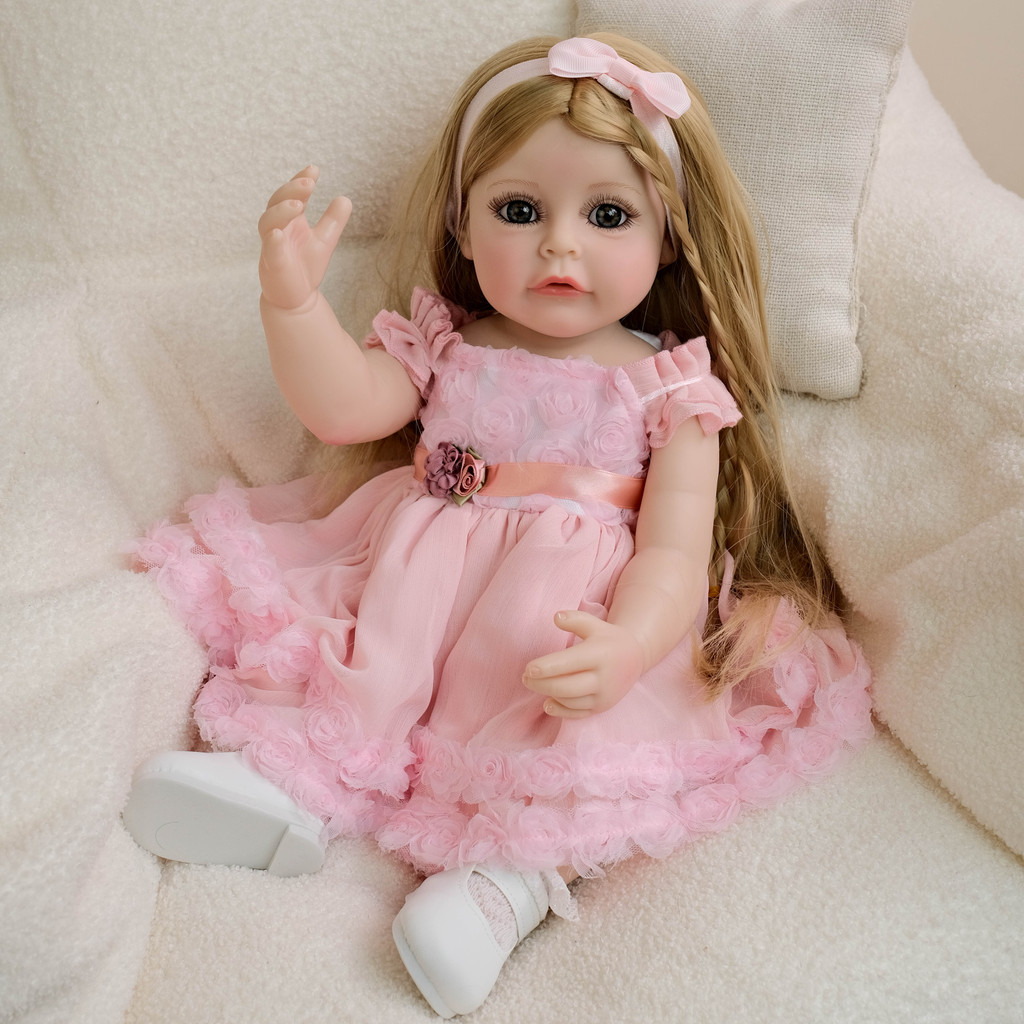 Jual Npk 55Cm Full Vinyl Body Reborn Toddler Girl Doll Princess Sue-Sue ...