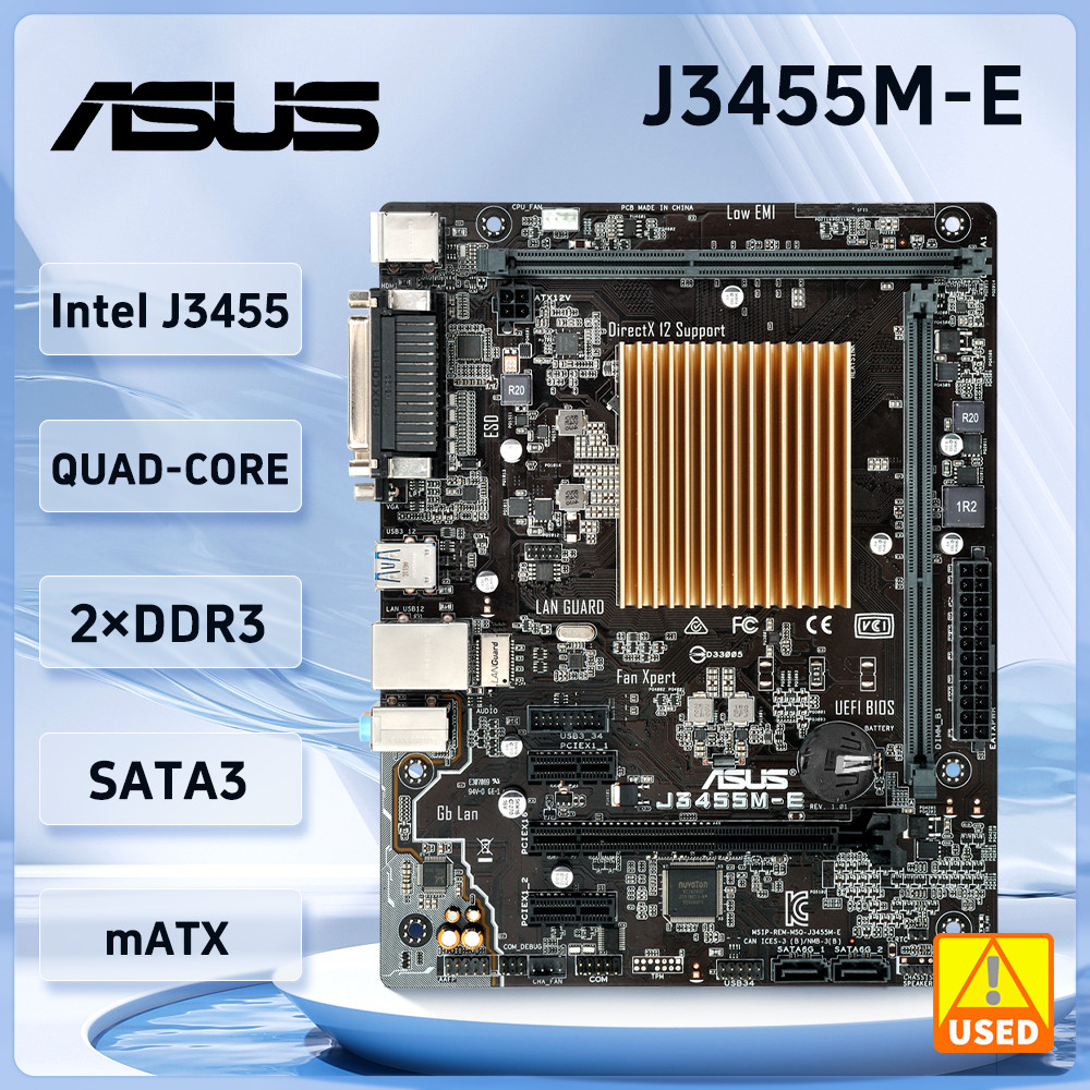Jual ASUS J3455M-E Intel Celeron Quad-Core J3455 SoC onboard Processors ...