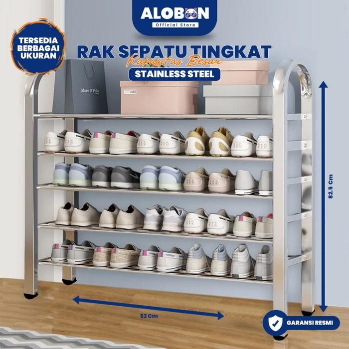 Jual ALOBON Rak Sepatu tingkat/ rak sepatu kokoh/tempat sepatu sendal ...