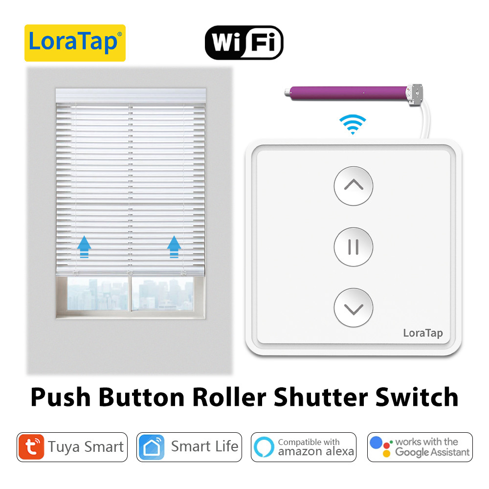 Jual LoraTap Roller Shutter Curtains Blinds Push Button Switch Tuya ...