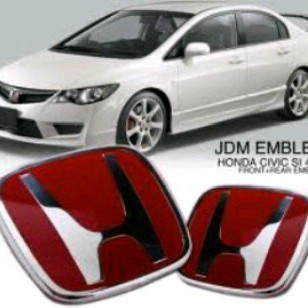 Jual Emblem Red Honda Civic FD logo merah depan belakang steer | Shopee ...