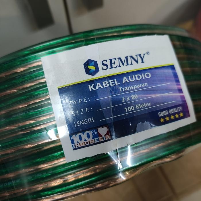 Jual Kabel Listrik Transparan / Kabel Audio 2X80 100Y 100 Yard Aldi ...