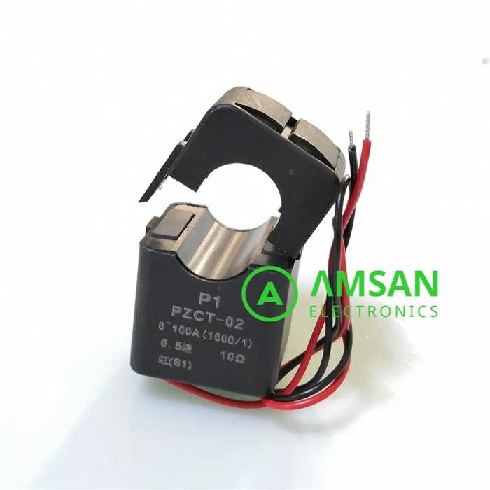 Jual AC Current Transformer PZCT Open Close CT Split CT 100A Peacefair ...