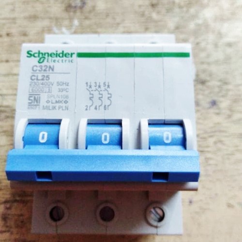 Jual MCB Schneider 3P 25A 10A Original PLN Biru - 3 Phase 25 10 Ampere | Shopee Indonesia