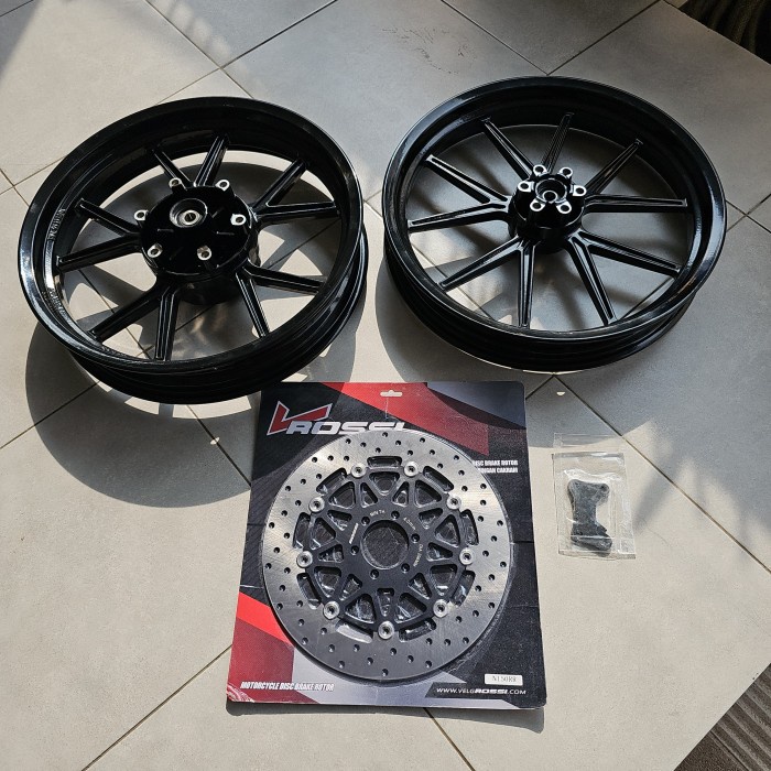 Jual Velg Vrossi V Rossi Noz Gp Wheel Hitam Pnp Kawasaki Ninja 150 Rr ...