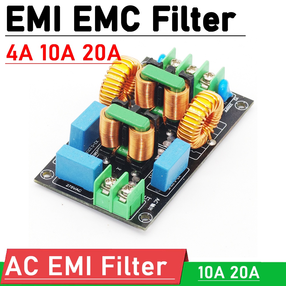 Jual LIM 4A 10A 20A 3-stage EMI EMC Power Filter AC 110V 220V EMI ...