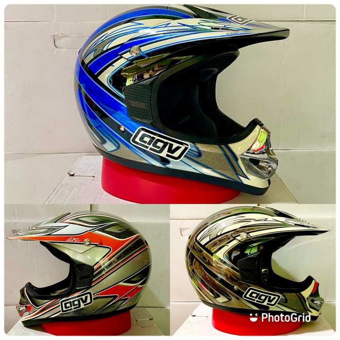 Jual Helm Agv Cros/Agv Rc 5/Helm Cross/Agv Trail | Shopee Indonesia