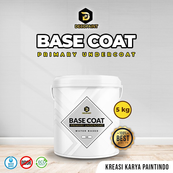 Jual Decopaint Basecoat Primary Under Coat Waterbase Cat Lapisan Dasar 5Kg | Shopee Indonesia