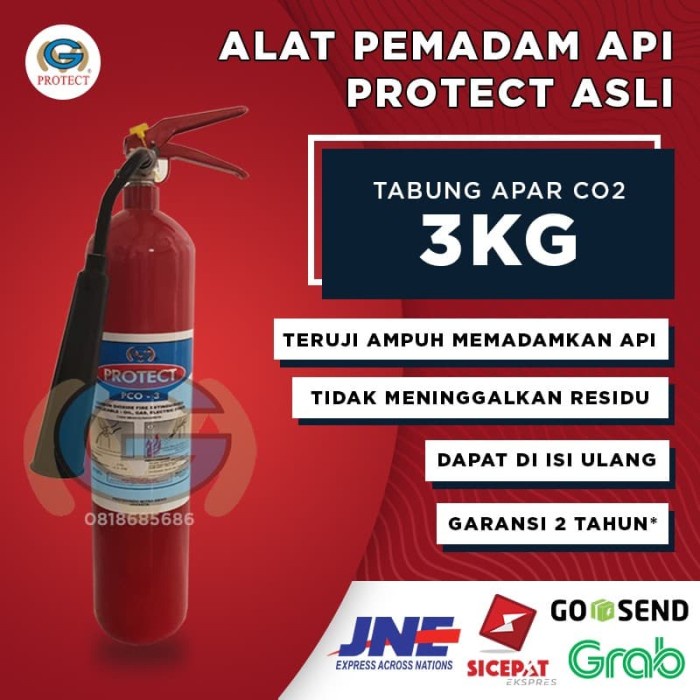 Jual Alat Pemadam Api Gm Protect Co2 Carbondioxide 3 Kg | Shopee Indonesia