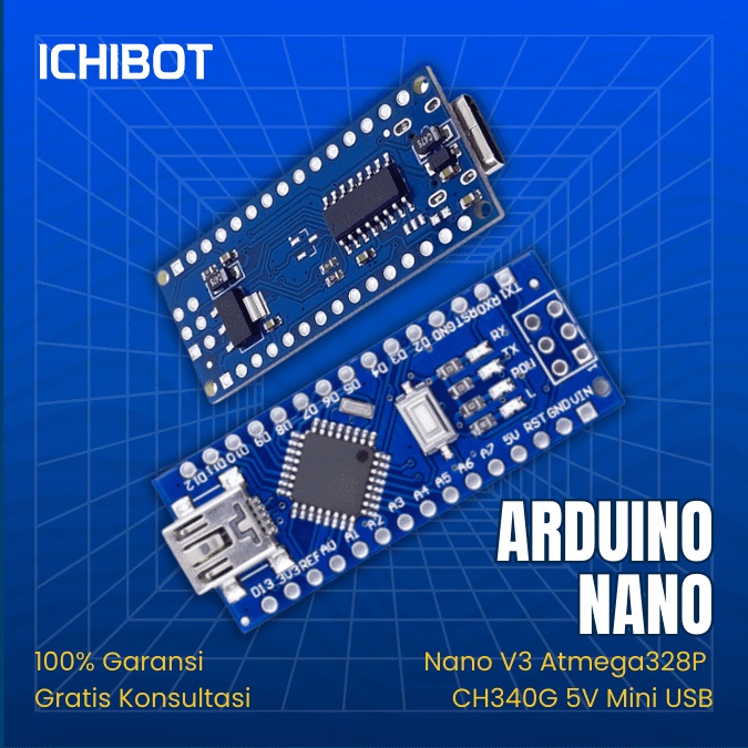 Jual Nano V3 Atmega328P CH340G 5V CH340 Atmega 328P Mini USB - Diskon ...