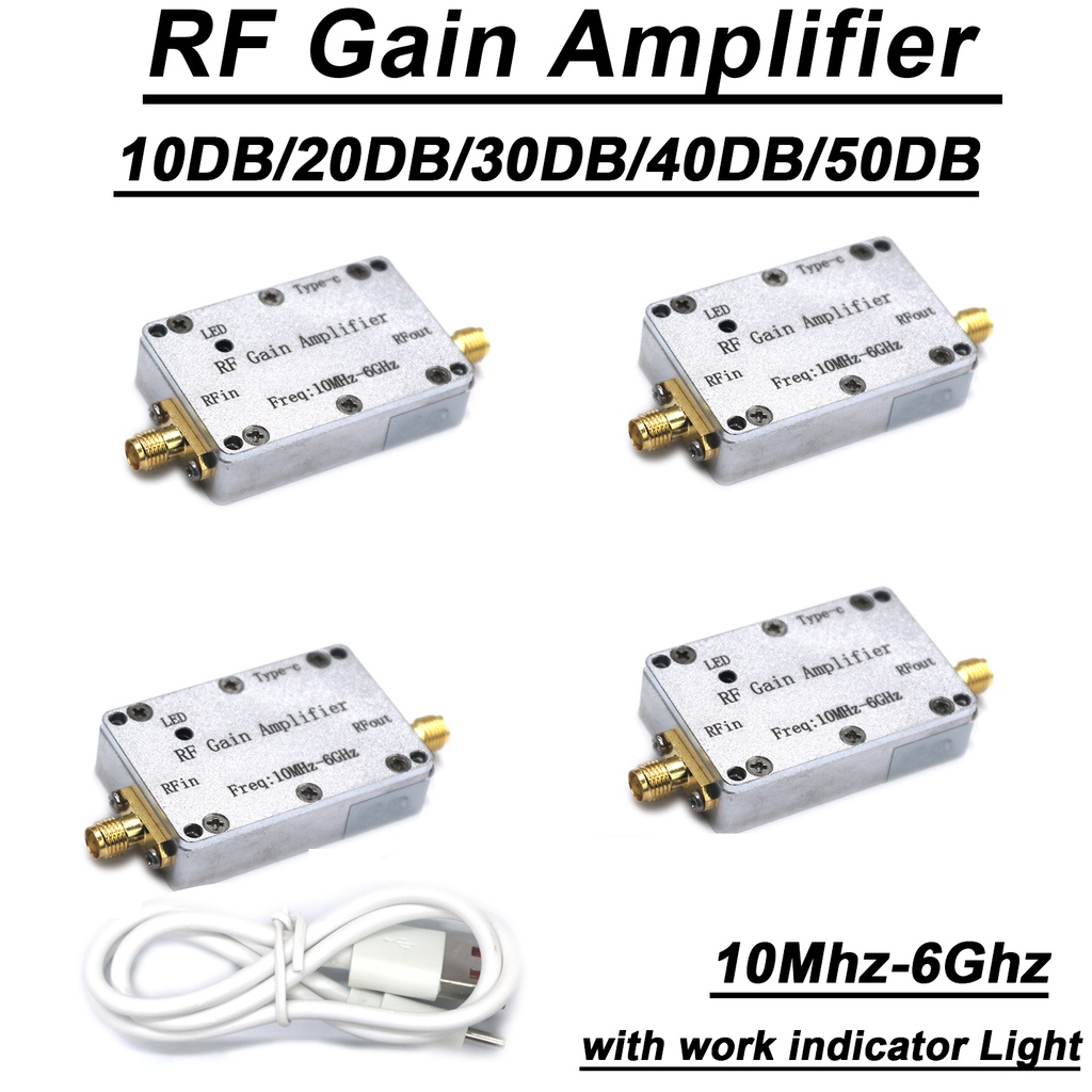 Jual MDA High Flatness Amplifier LNA 10Mhz-6GHz 20DB 30DB 40DB 50DB RF ...