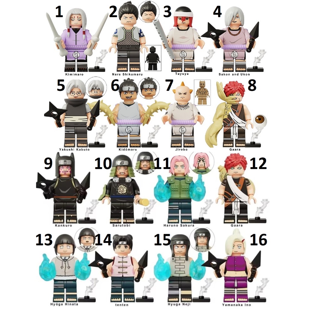 Jual Naruto Kimimaro Shikamaru Tayuya Sakon Kabuto Kidomaru Jirobo ...