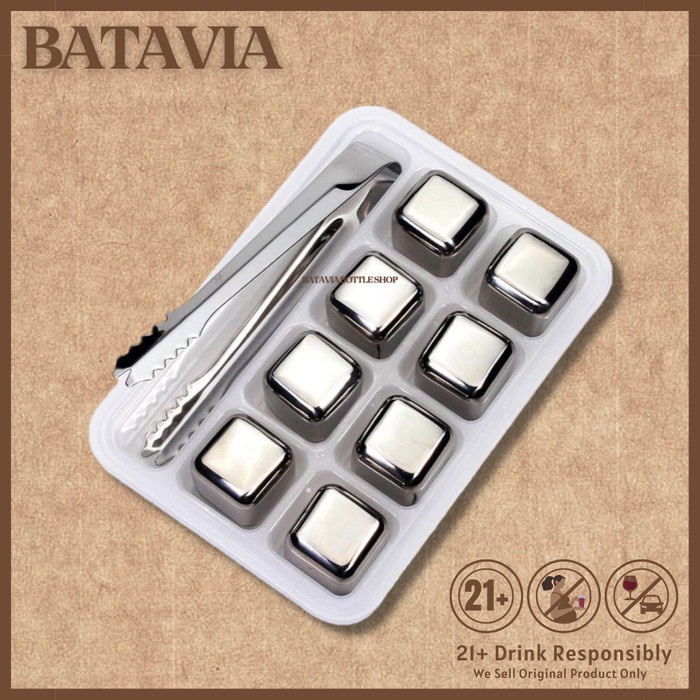 Jual Es Batu Stainless Steel Reusable Ice Cube | Shopee Indonesia